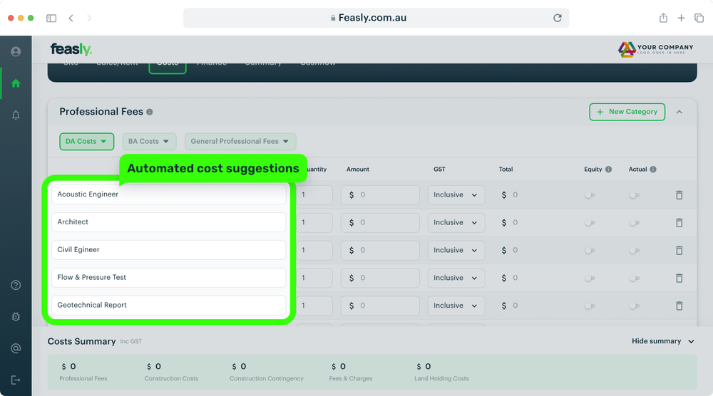 Feasly: Property Development Feasibility Software for Australian Developers