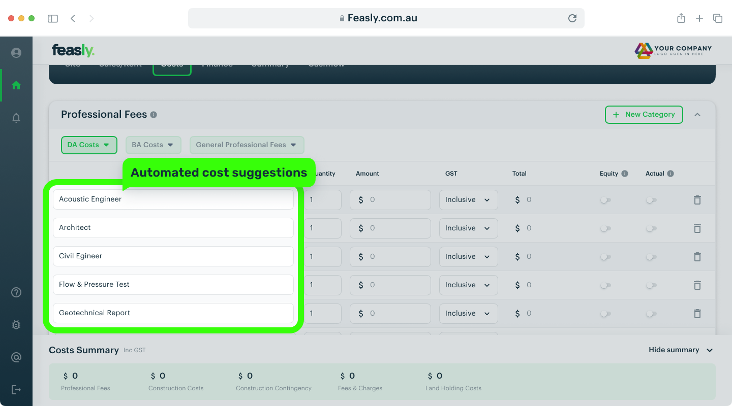 Feasly: Property Development Feasibility Software for Australian Developers