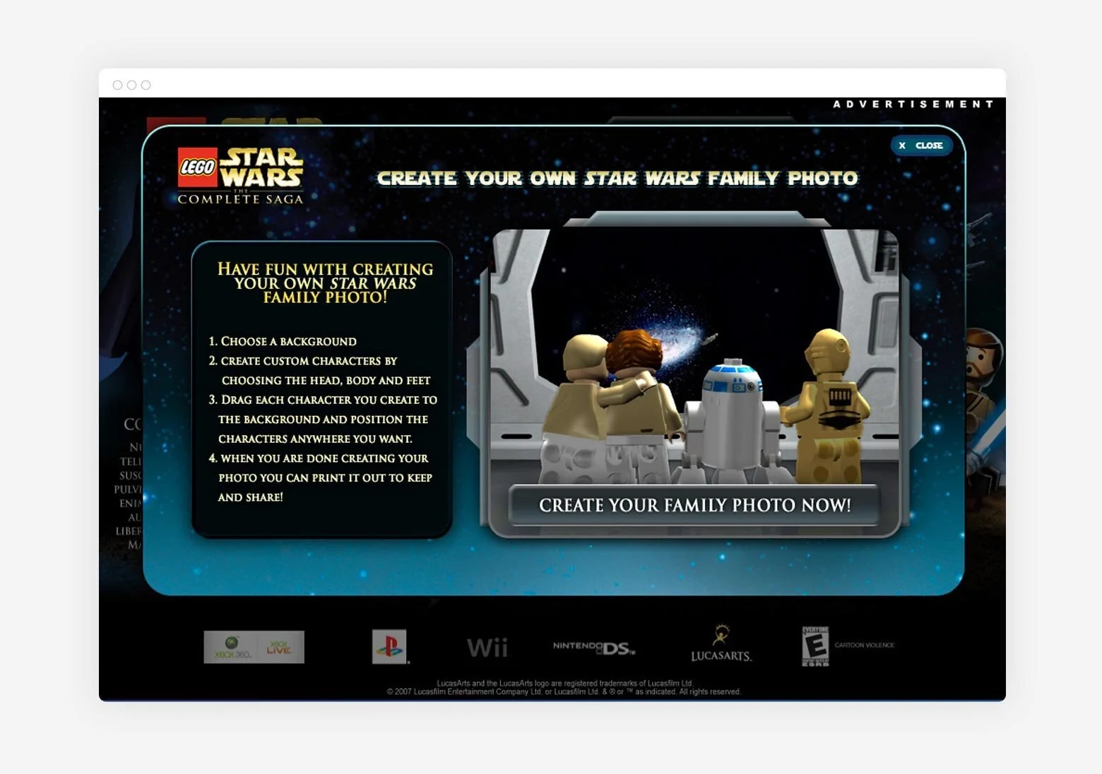 Lego Star Wars Create Character