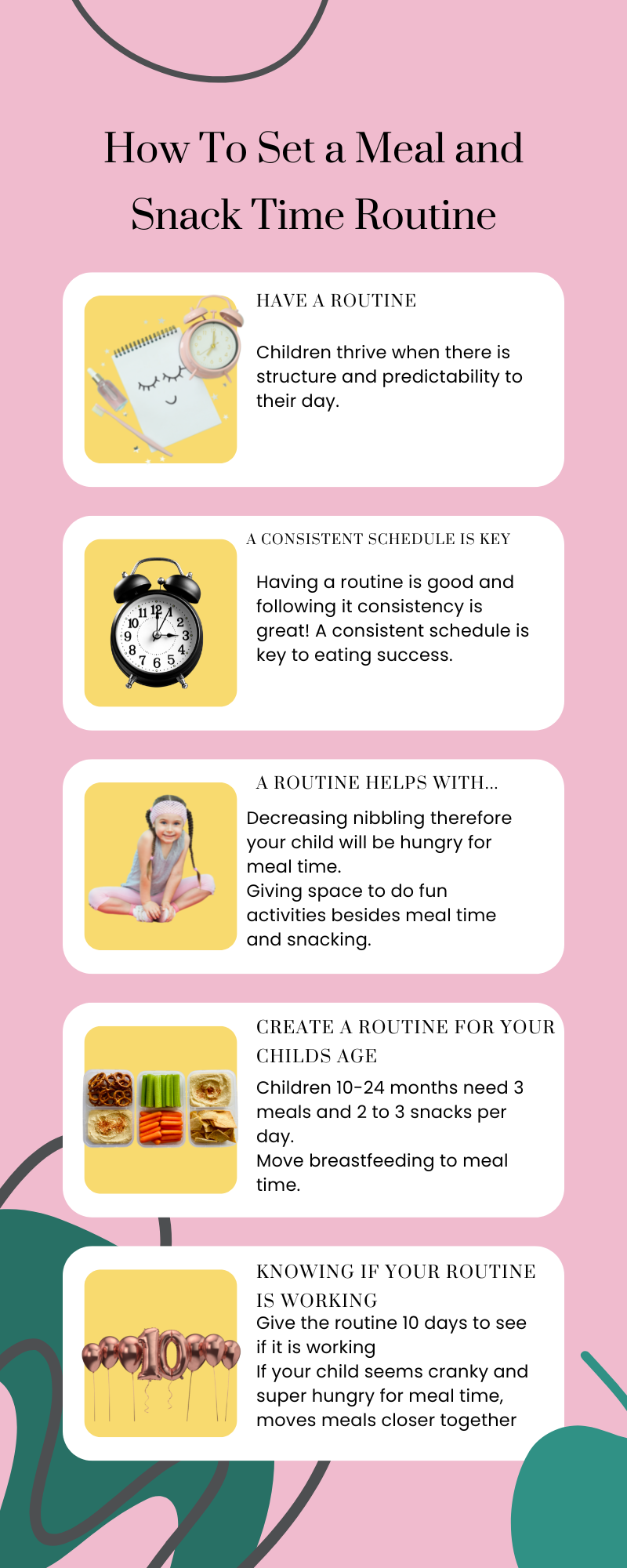 How to Set a Meal and Snack Routine — Easy Bites