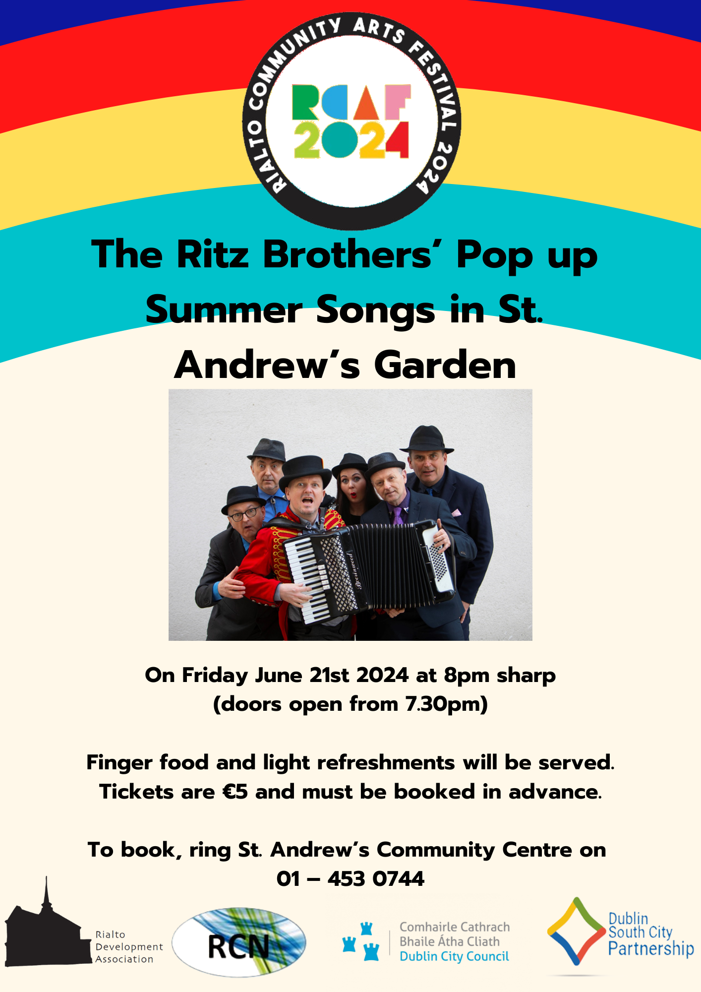 Ritz Brothers Pop-Up Summer Songs Night in St. Andrew’s Garden — St ...