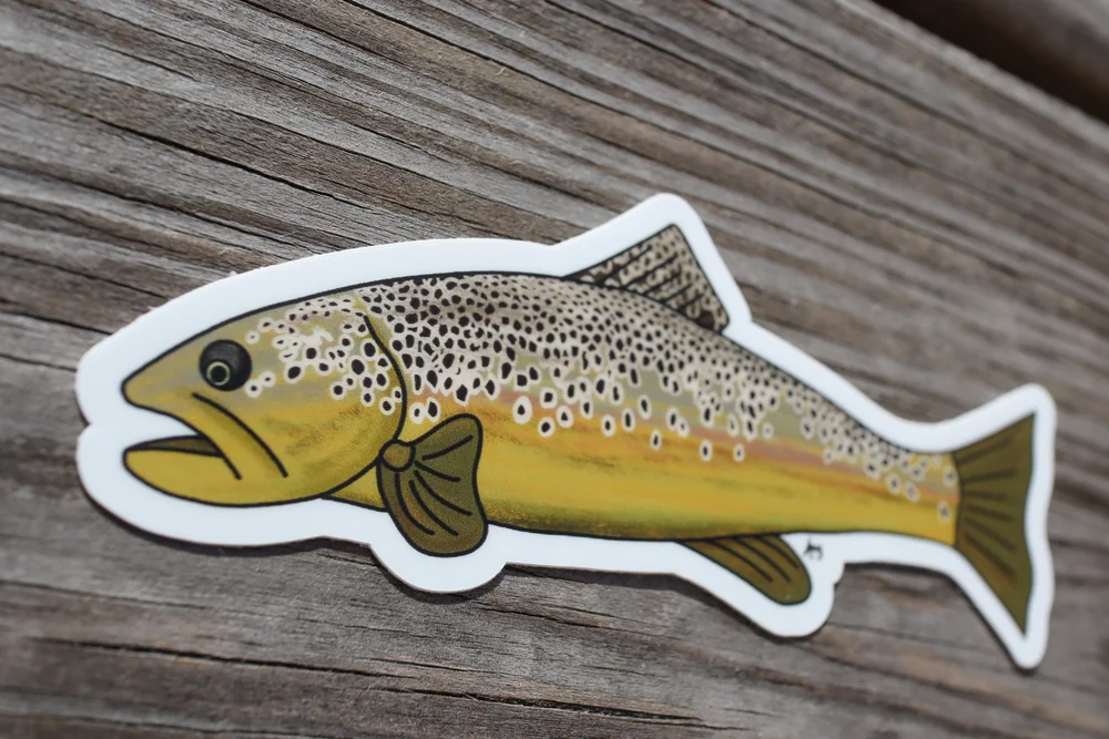 Brooke Trout Sticker — Sisters’ Sunflowers