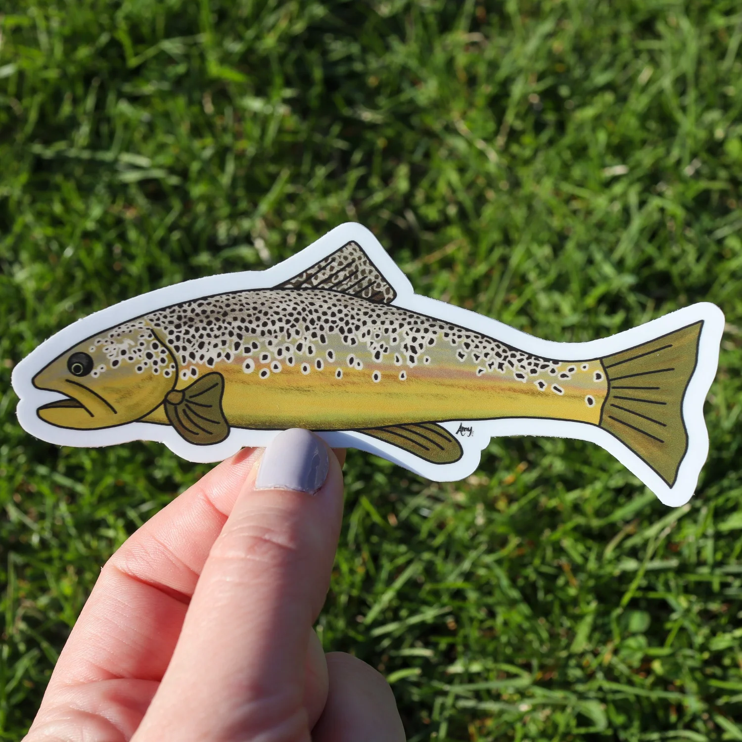 Brooke Trout Sticker — Sisters’ Sunflowers