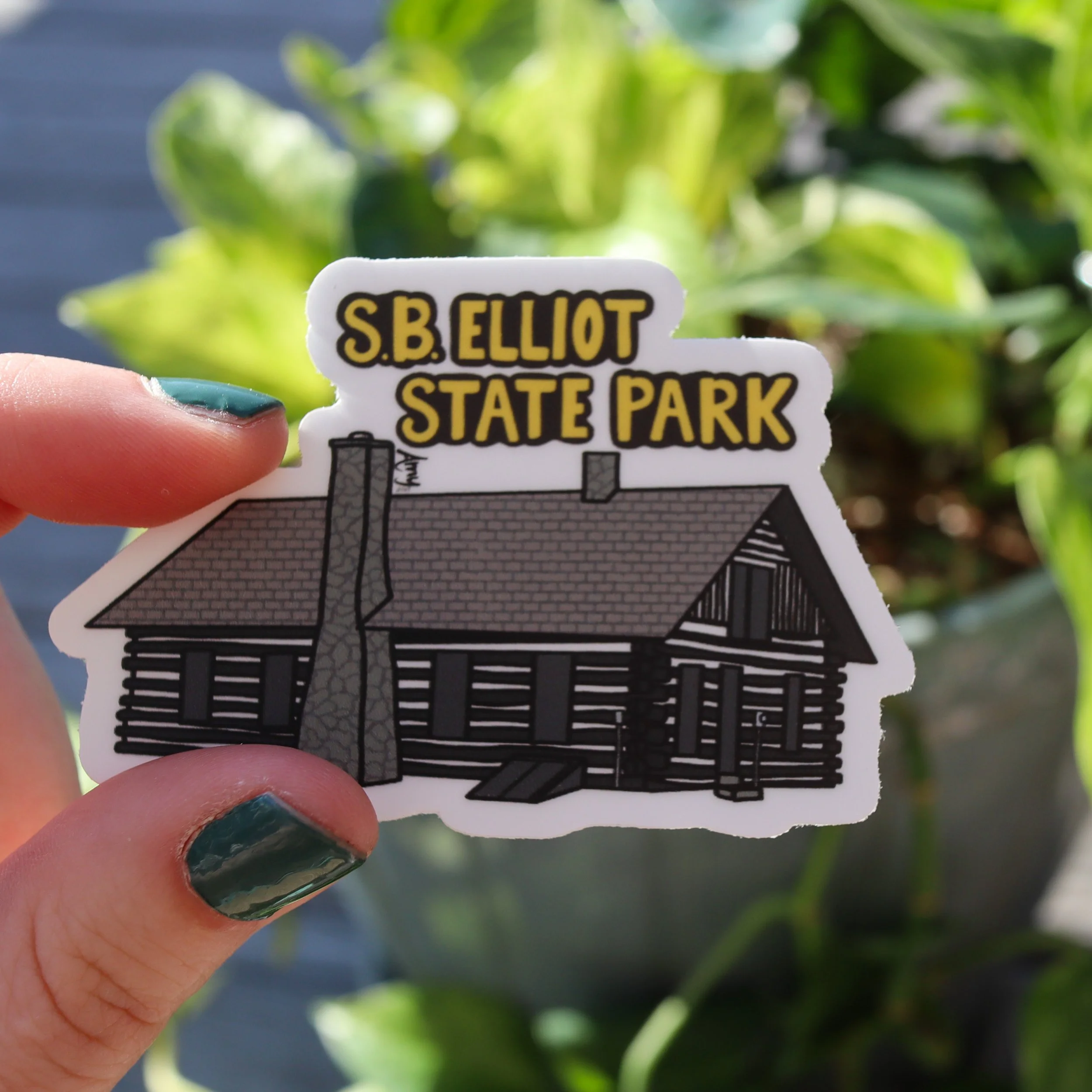 Fall Tent Sticker — Sisters’ Sunflowers