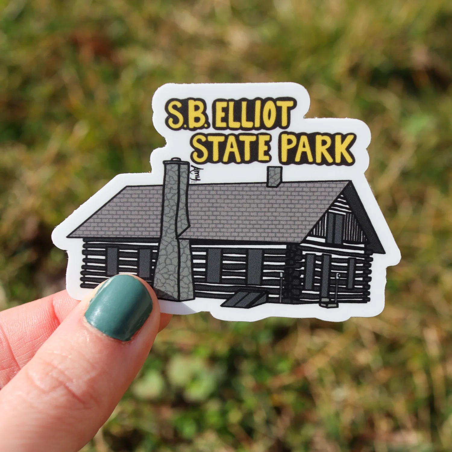 Fall Tent Sticker — Sisters’ Sunflowers