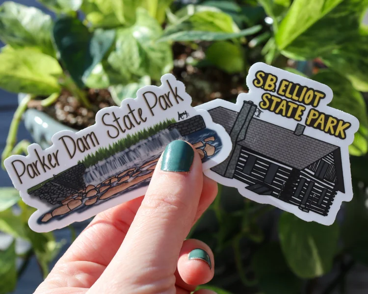 Fall Tent Sticker — Sisters’ Sunflowers