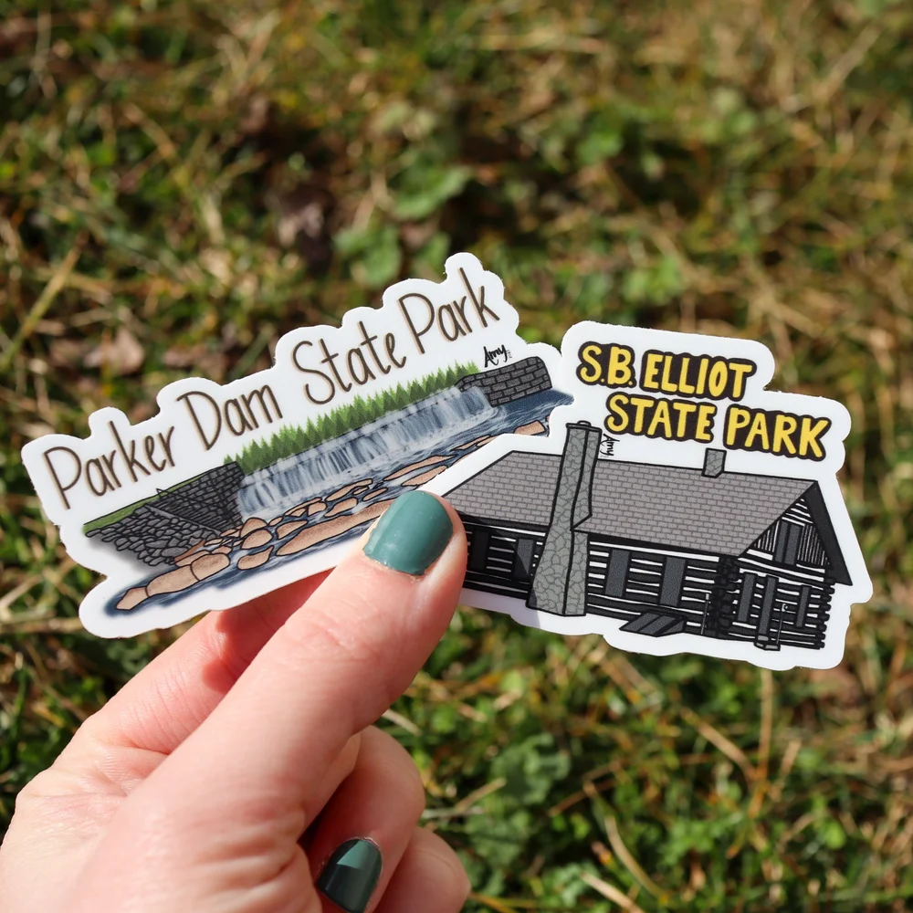 Fall Tent Sticker — Sisters’ Sunflowers