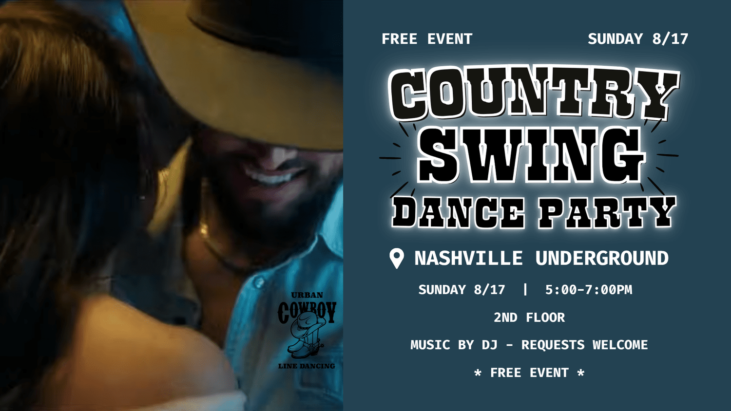 Upcoming Events — Urban Cowboy Line Dancing