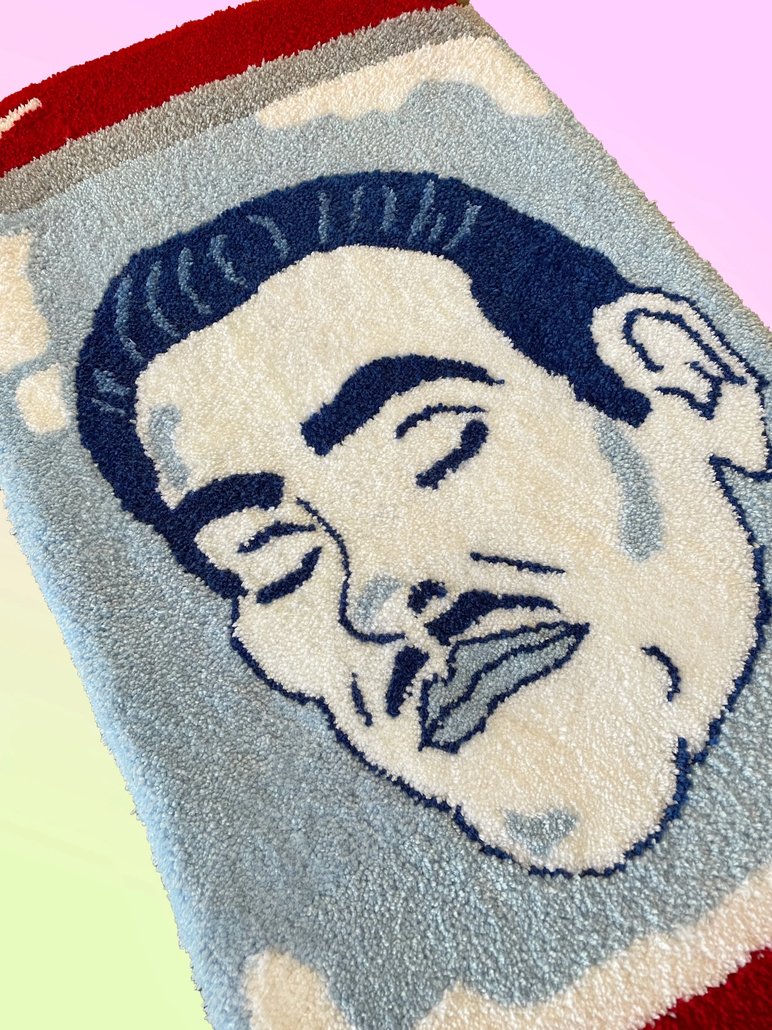 Clown in Repose Rug — Yuck!