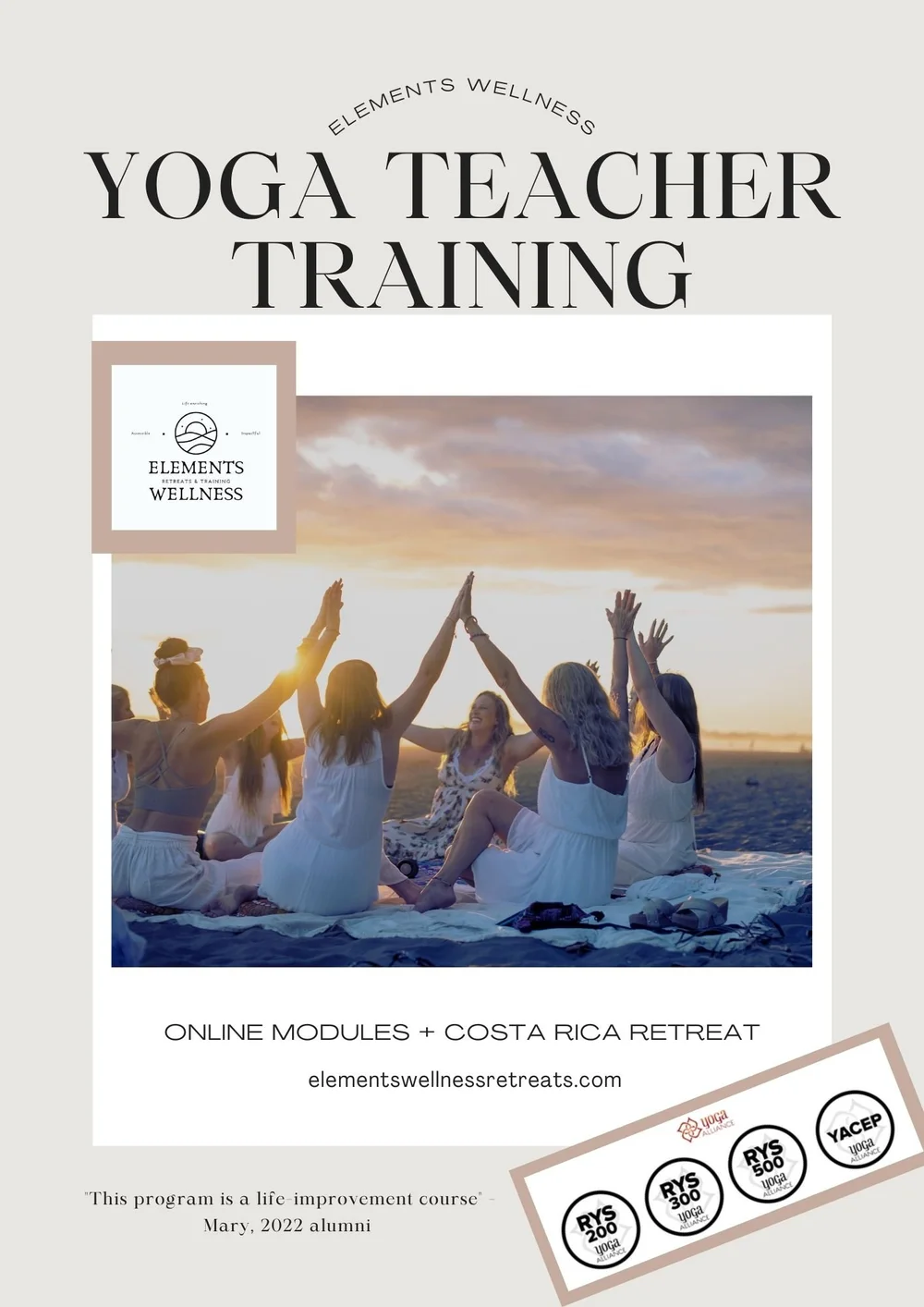 Yoga Teacher Training — Elements Wellness