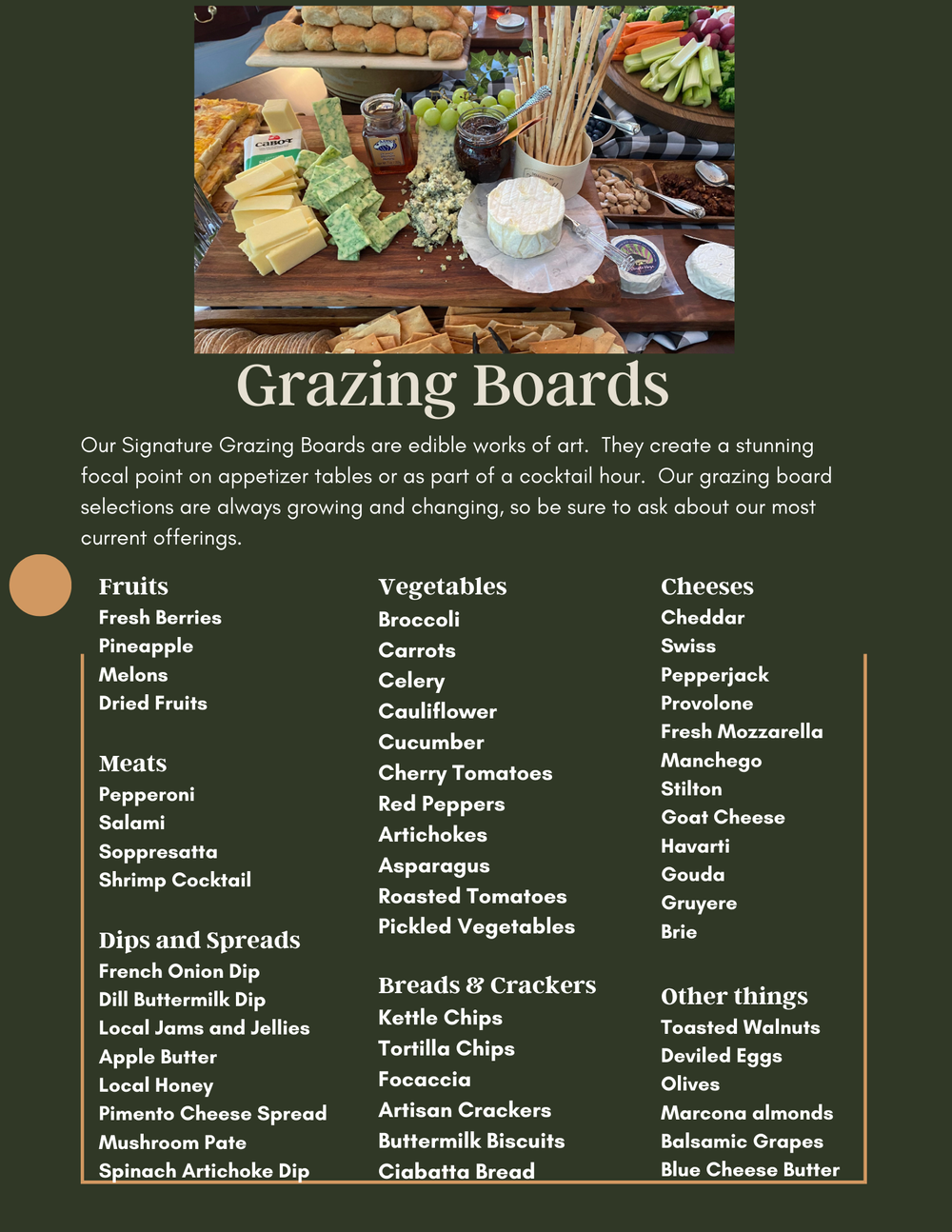 Catering — Fish Hawk Acres