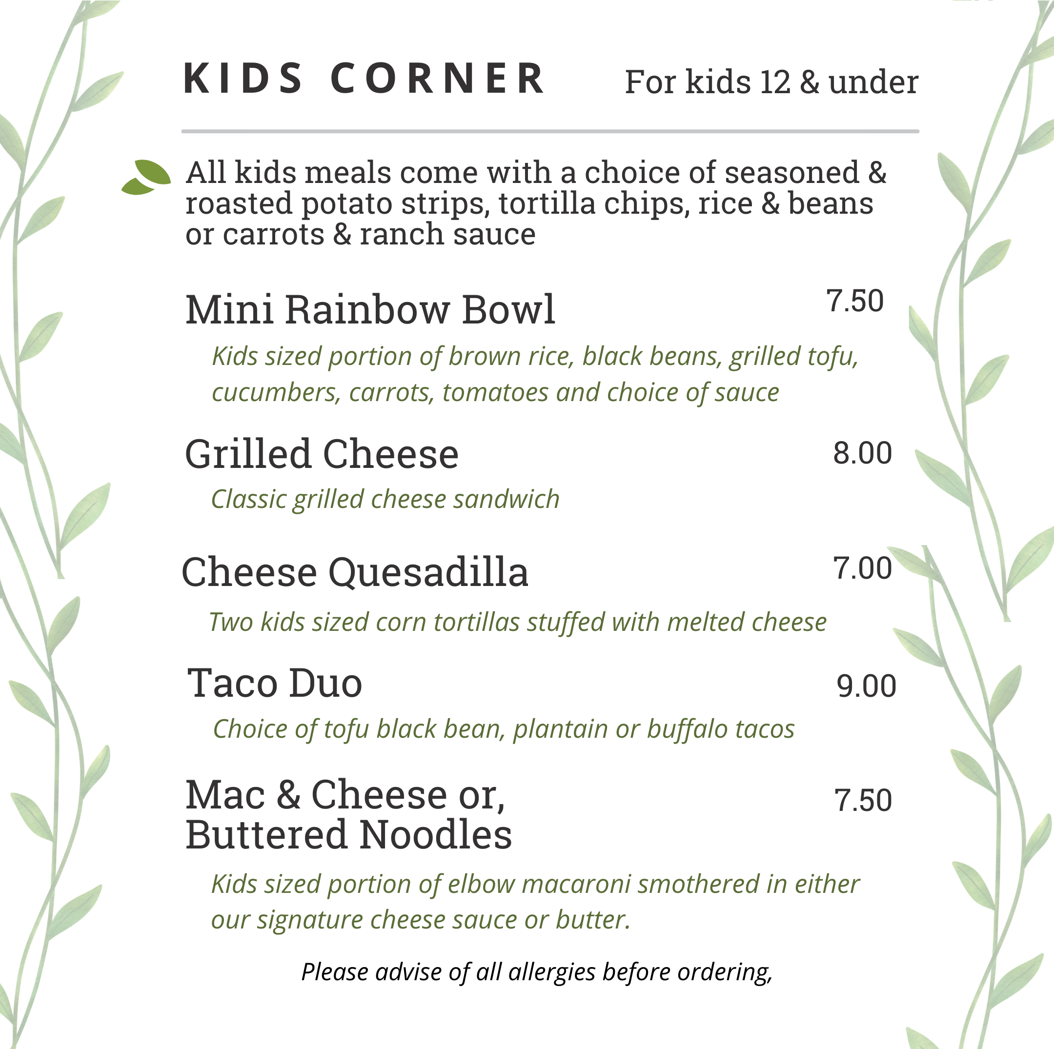 Vegan food near me check out our menu — Green Street Eatery