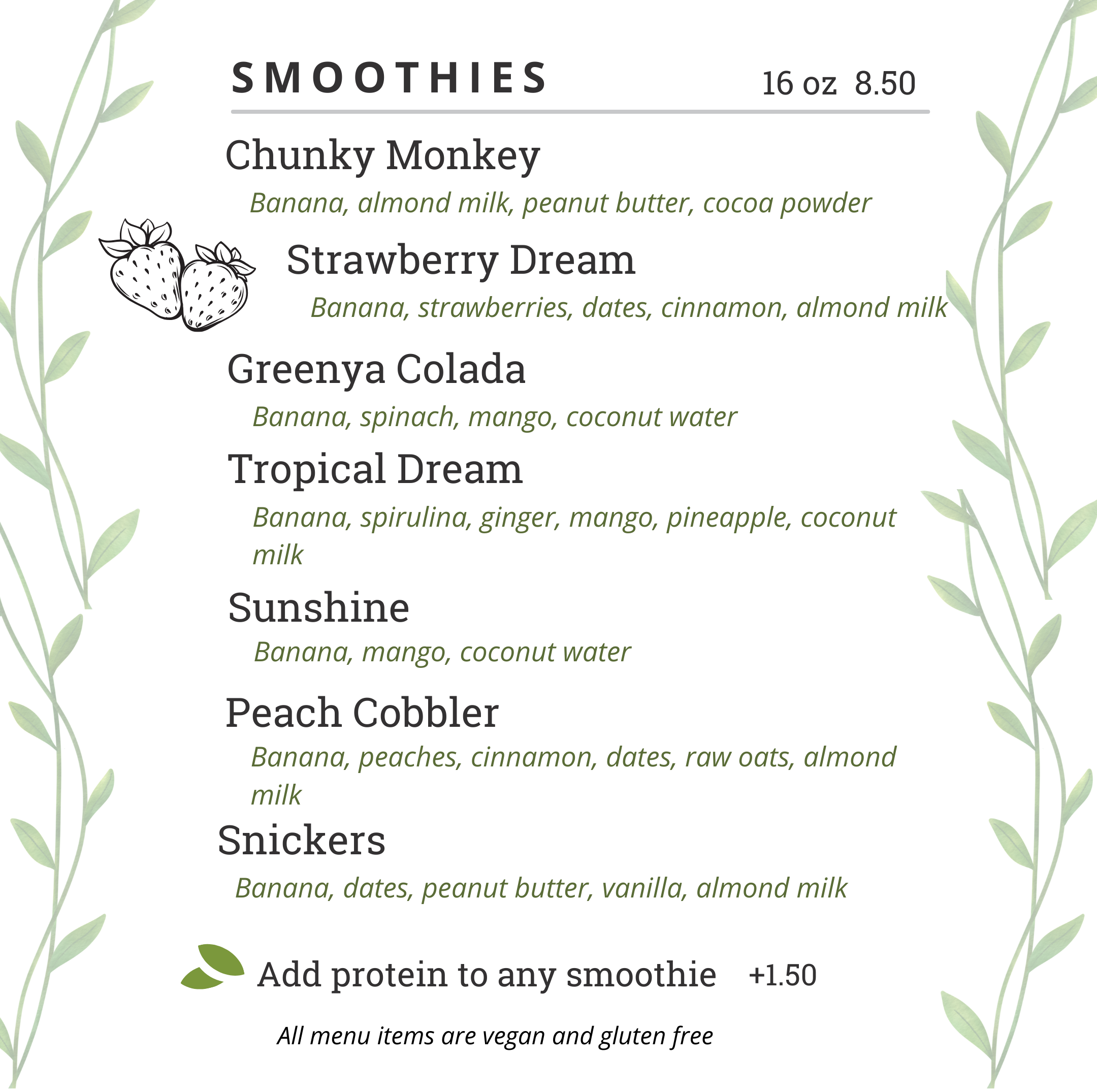 Vegan food near me check out our menu — Green Street Eatery