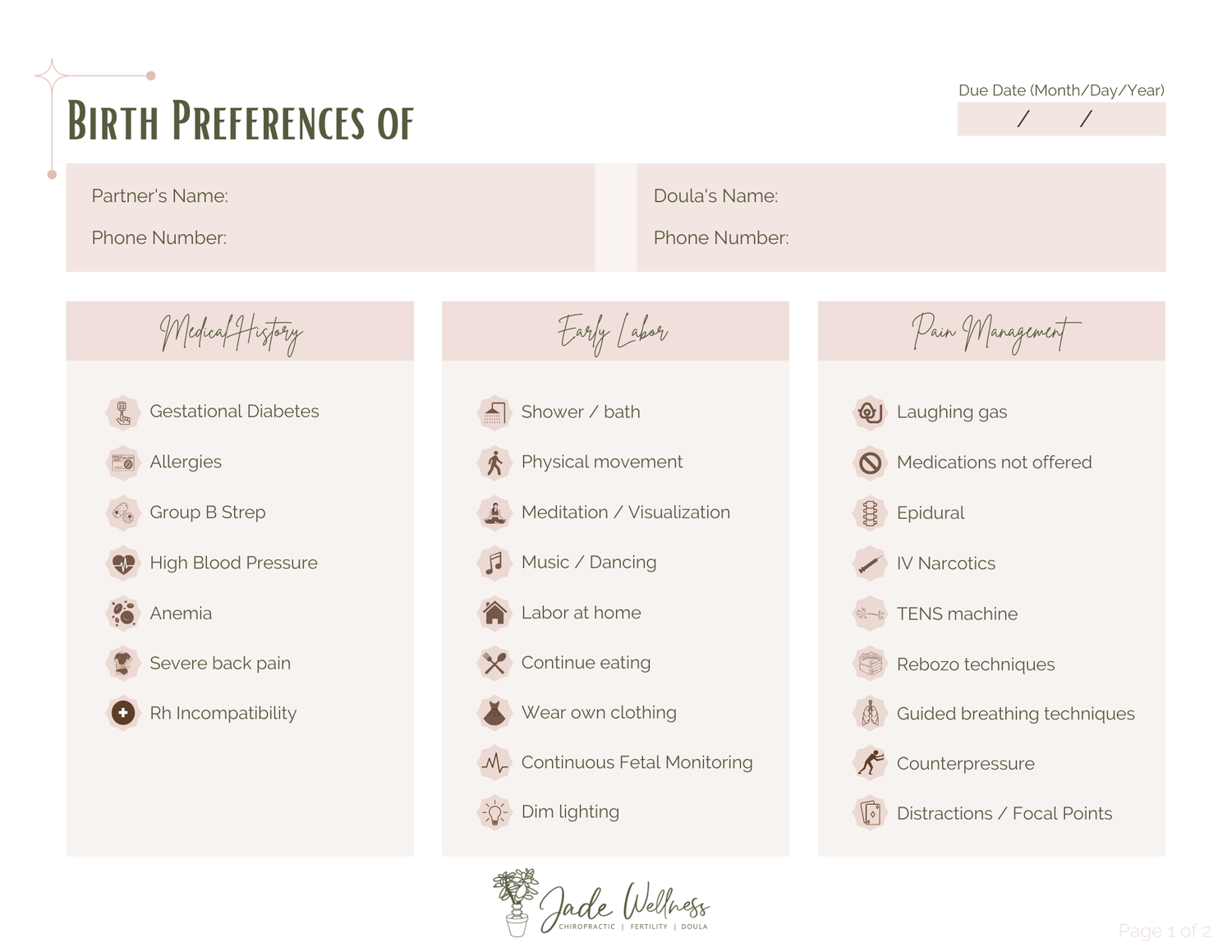 What is a Doula Birth Plan? | Denver, CO | Jade Wellness