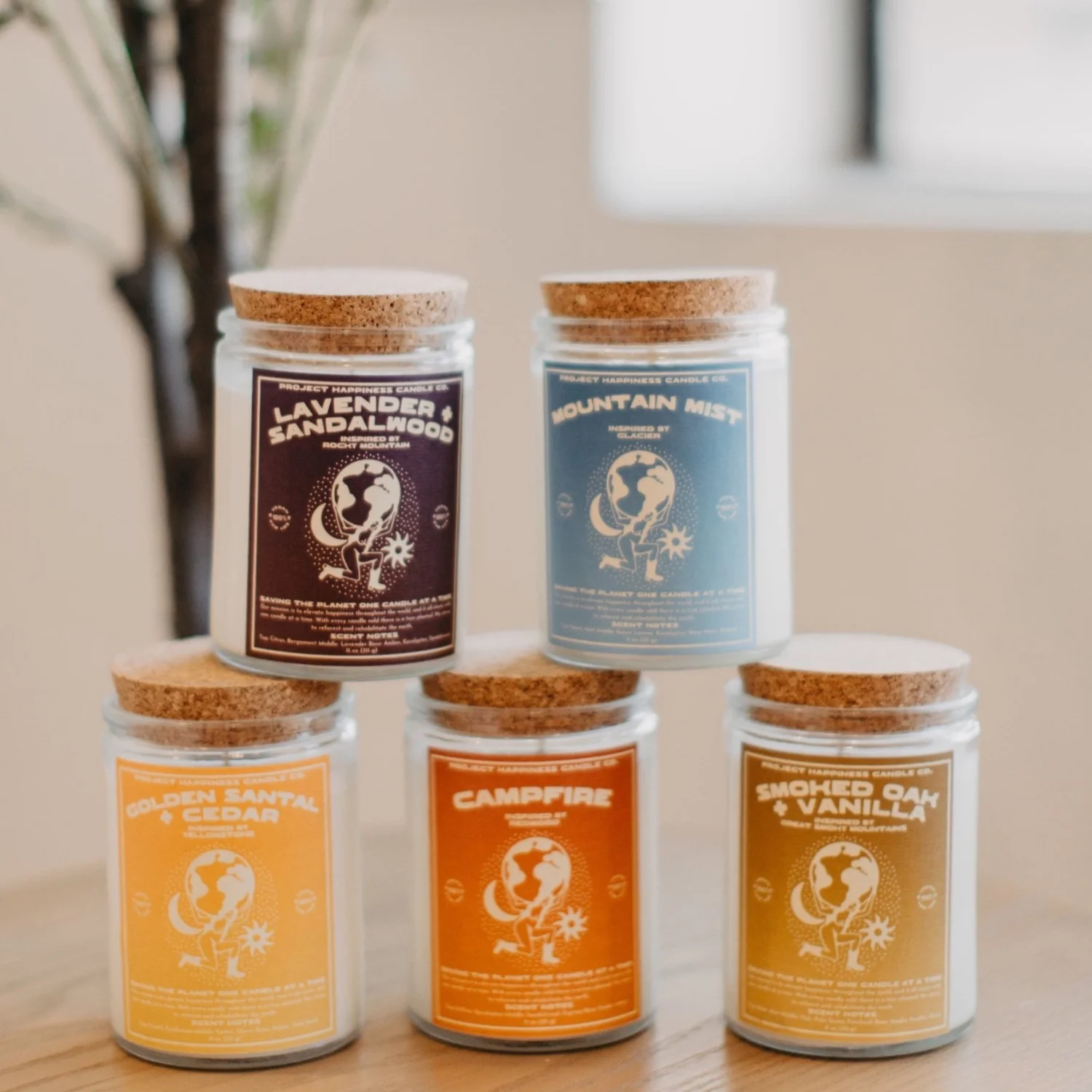 Project Happiness Candle Co. | Hand-poured in Houston, Texas with 100% ...