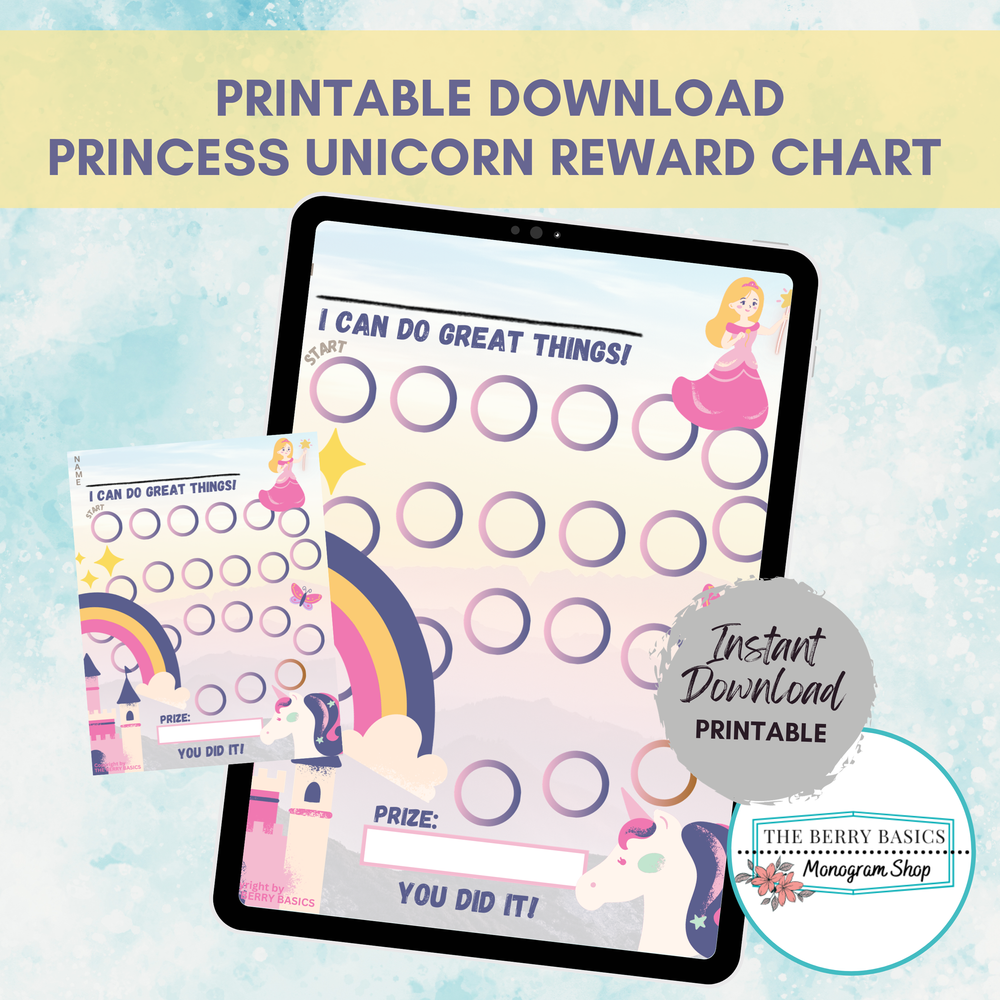 Under the Sea Reward Chart Printable — The Berry Basics