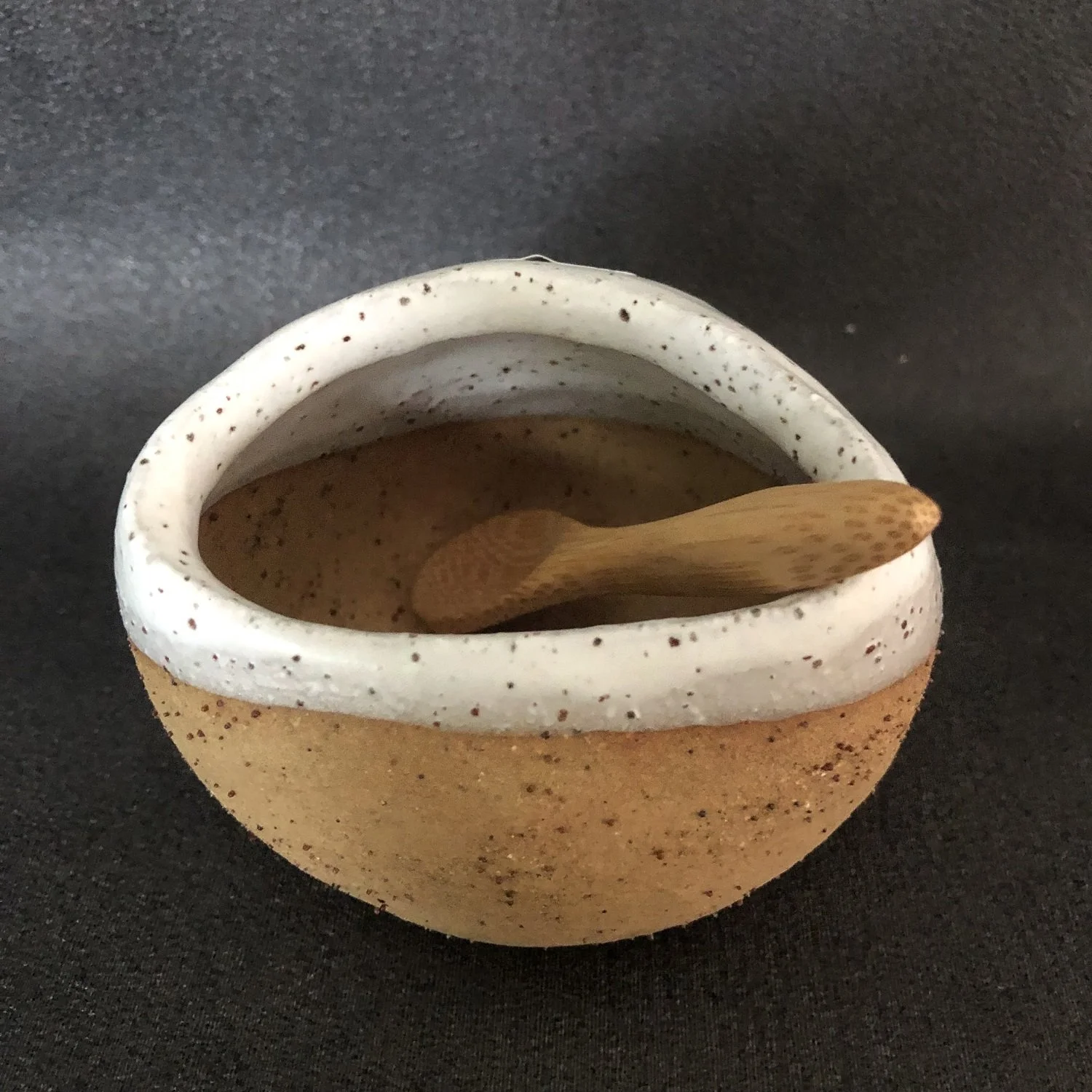 small . salt pigs — burnt sand pottery