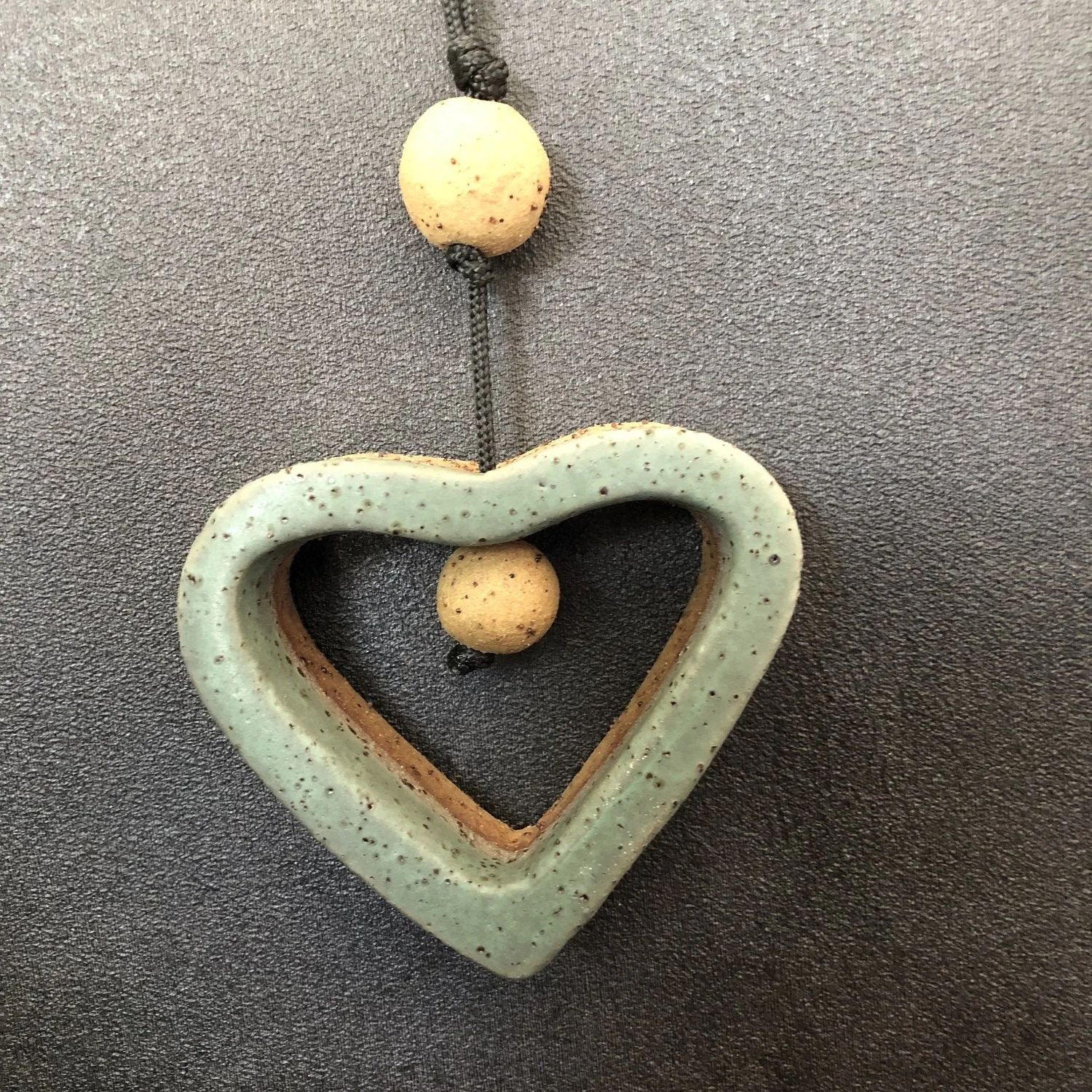 mini . heart — burnt sand pottery