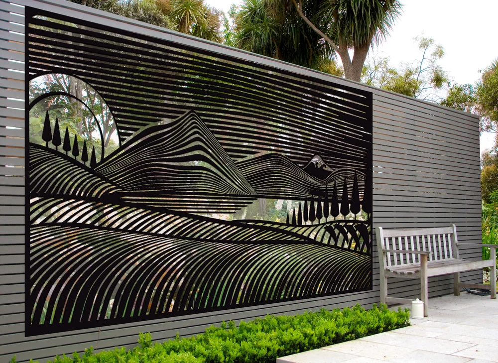 Designer Art Screens - Outdoor Garden Art Aluminum Screen Panels ...