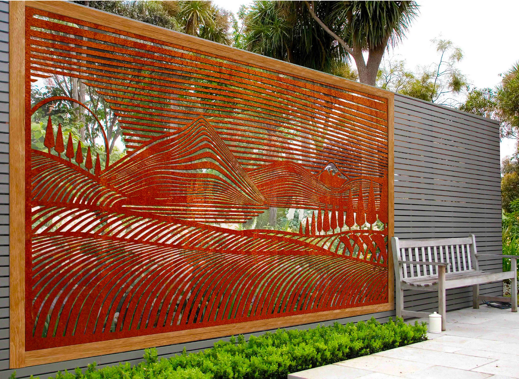 Designer Art Screens - Outdoor Garden Art Aluminum Screen Panels ...