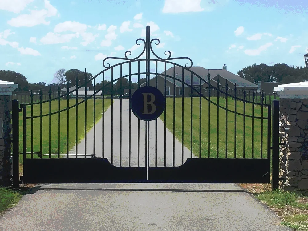 Custom, automatic, metal gate — Premium Florida Gates