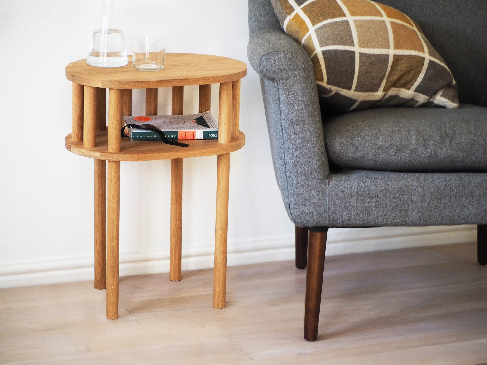 Mid century Scandinavian Side Table — Skandish Made