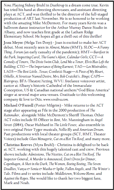 Deathtrap — Albany Civic Theater