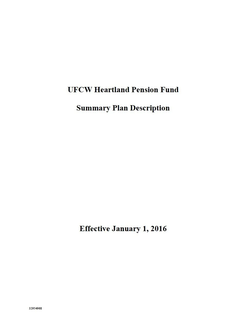 UFCW Heartland Pension Fund