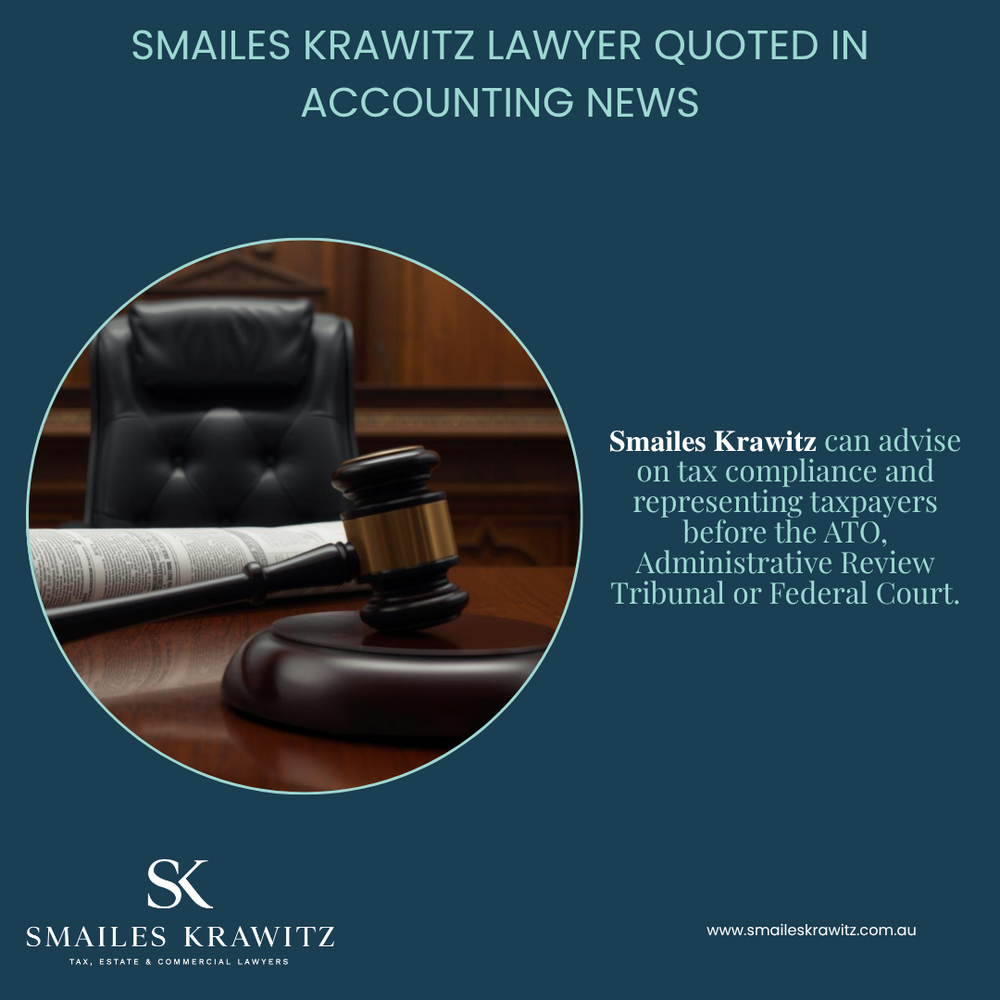 Smailes Krawitz Lawyer Quoted in Accounting News — Smailes Krawitz Tax ...