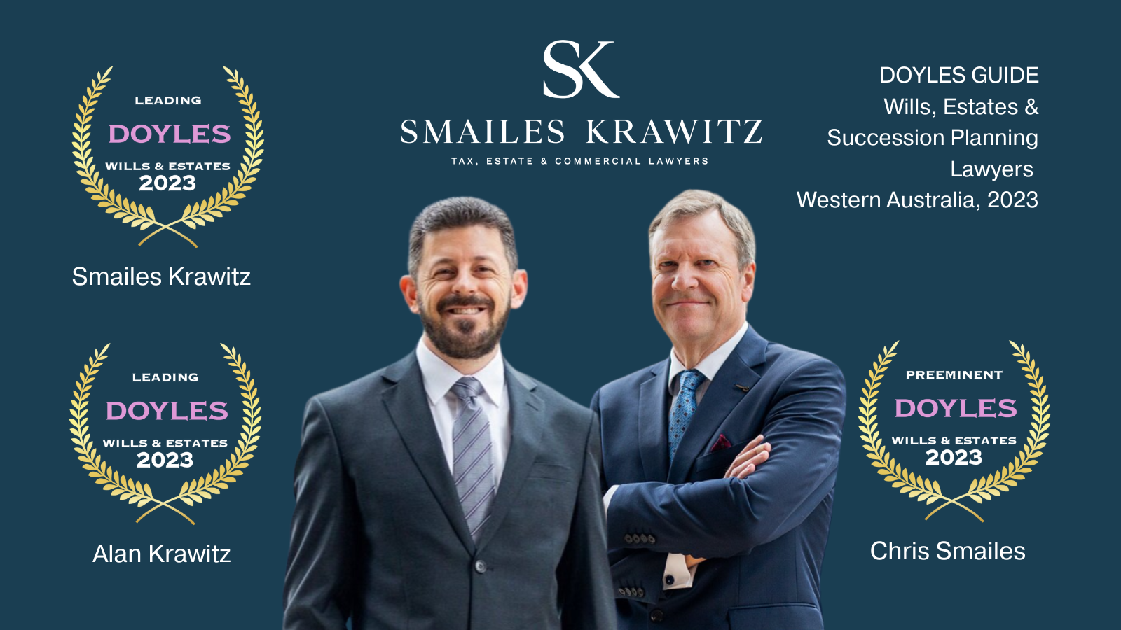Smailes Krawitz recognised as a Leading firm in Wills, Estates ...
