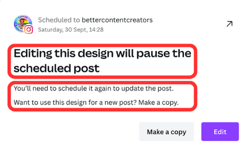 Better Content Creators — How to Schedule Instagram Posts Using Canva ...