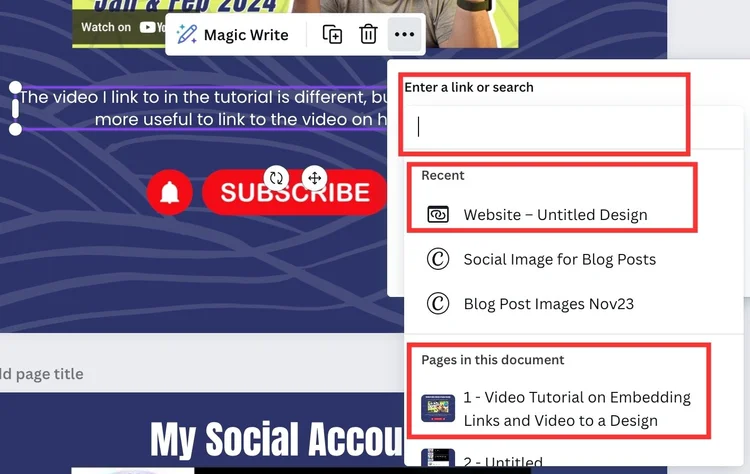 Create a Clickable Embed Link to a YouTube Video Using Canva — Better ...