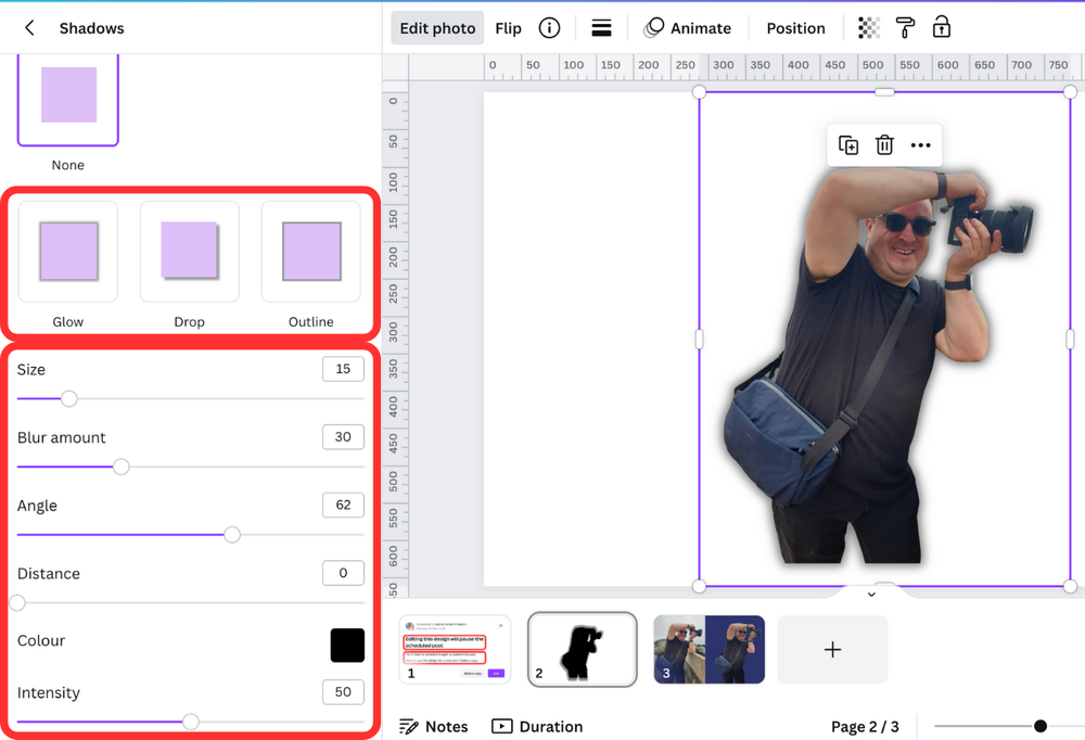 Add an Outline to an Image and Text in Canva — Better Content Creators | Adobe Express Tips ...