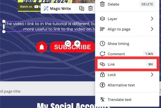 Create a Clickable Embed Link to a YouTube Video Using Canva — Better ...