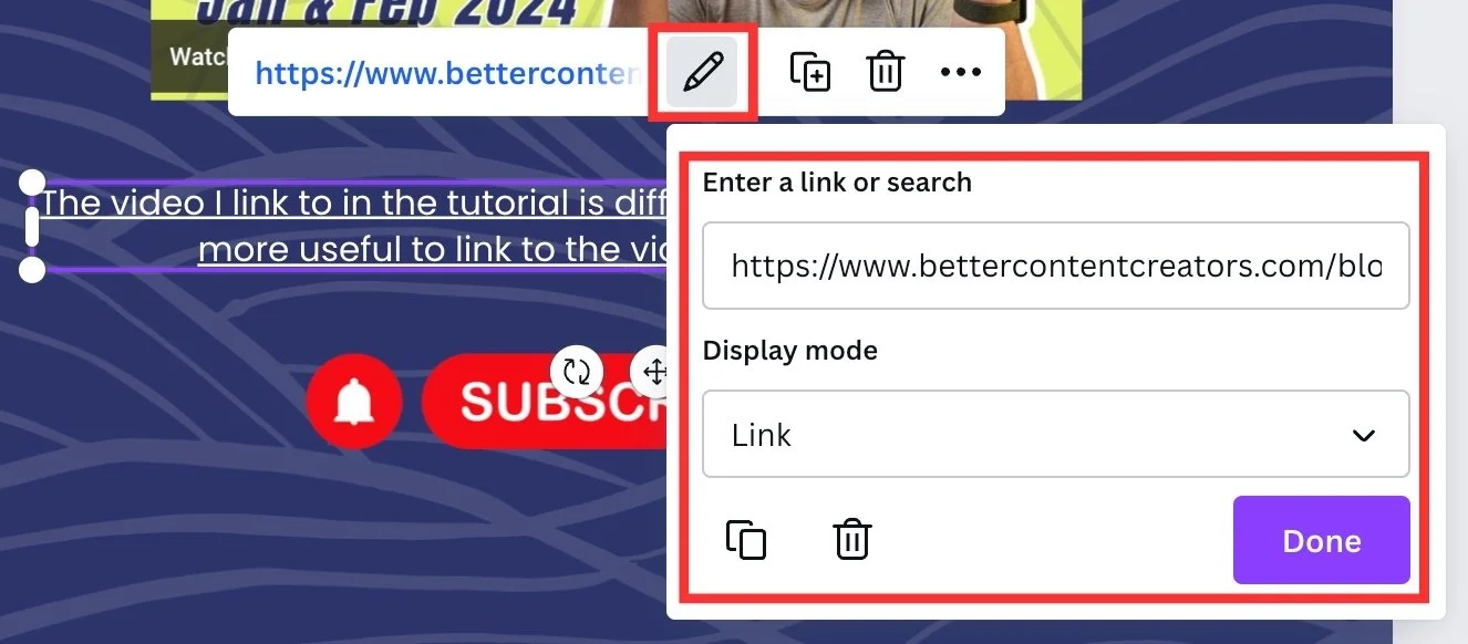 Create a Clickable Embed Link to a YouTube Video Using Canva — Better Content Creators | Adobe ...