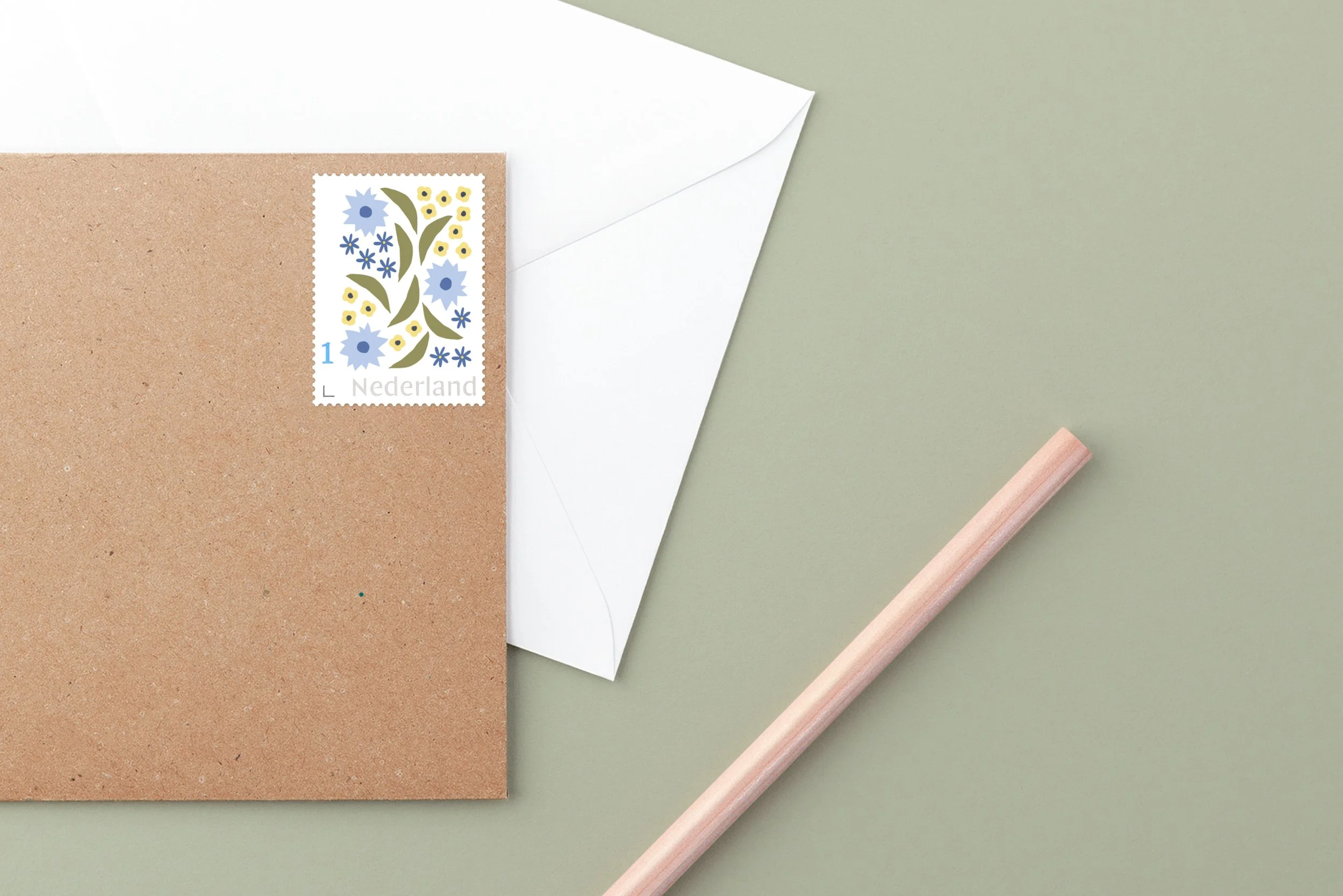 Postzegel en envelop - Mockup Bundel — Maaike voor de makers