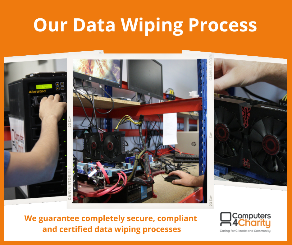 What is a data wiping process and data wipe certificate?