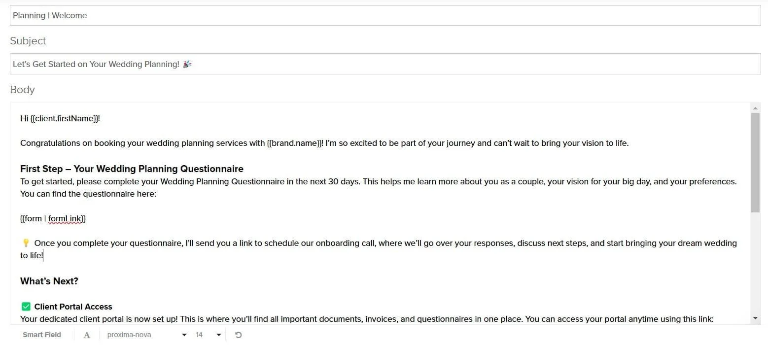 How to Onboard Clients as a Wedding Planner