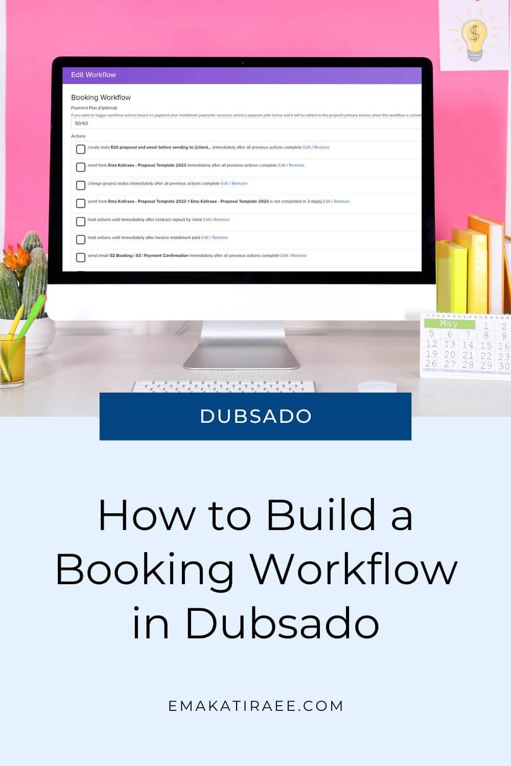 How to Build a Booking Workflow in Dubsado
