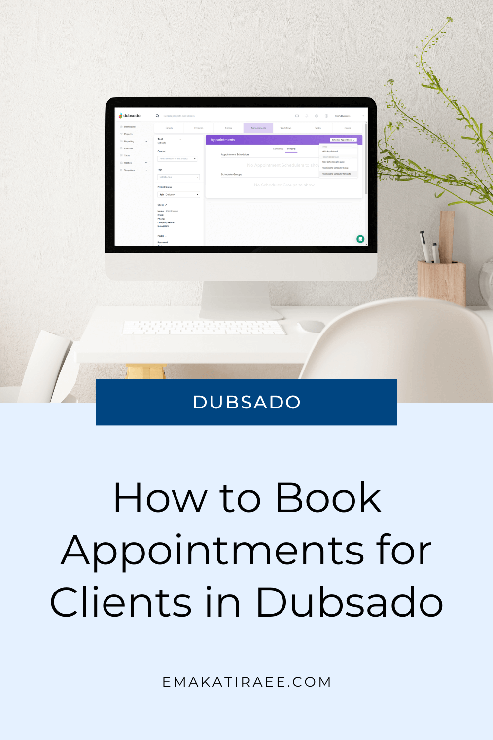 How to Book Appointments for Clients in Dubsado
