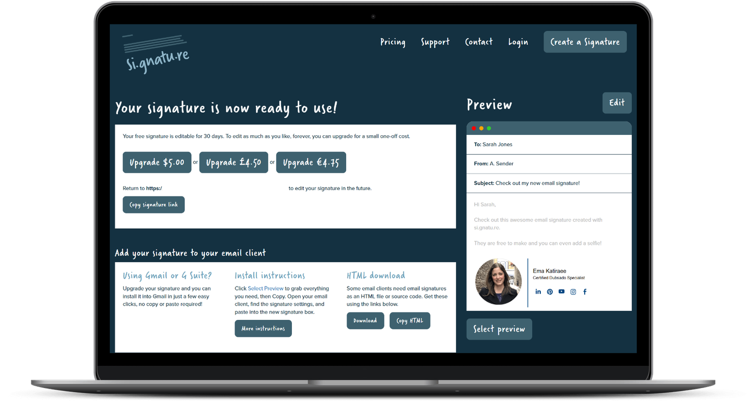How to Create a Professional Email Signature