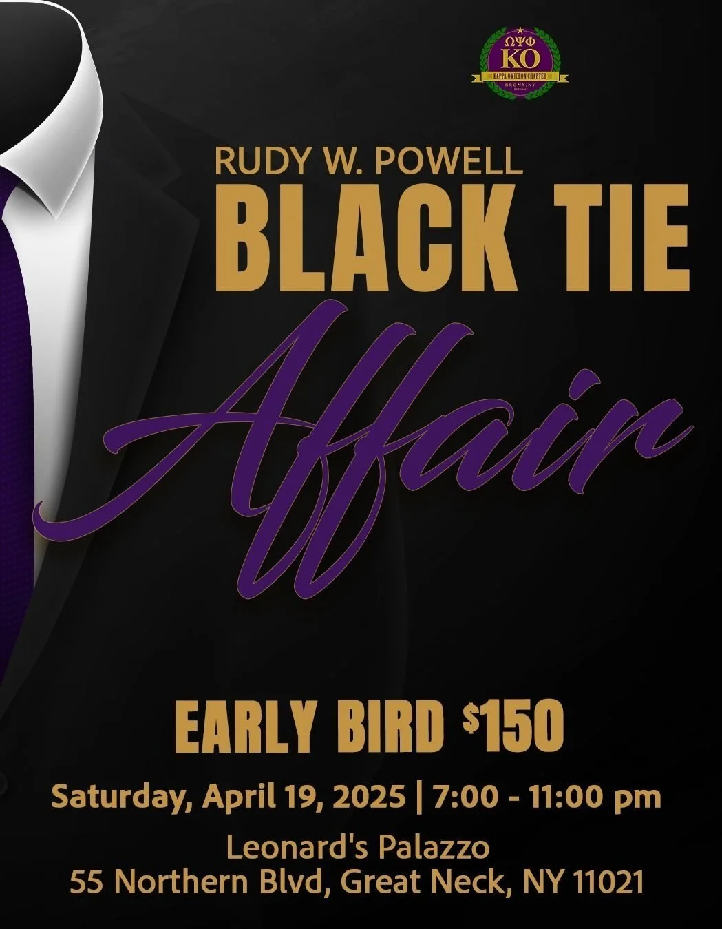 2025 Rudy Powell Black Tie Affair — Kappa Omicron Chapter