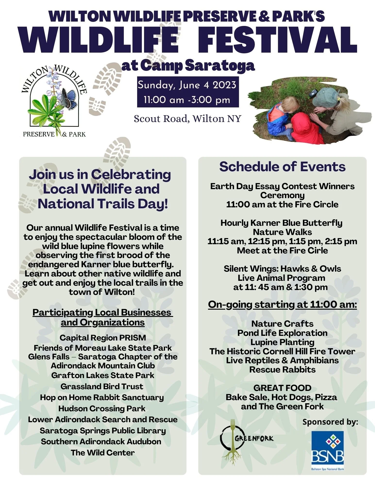 Annual Wildlife Festival on Sunday, June 4 from 11:00 am to 3:00 pm ...