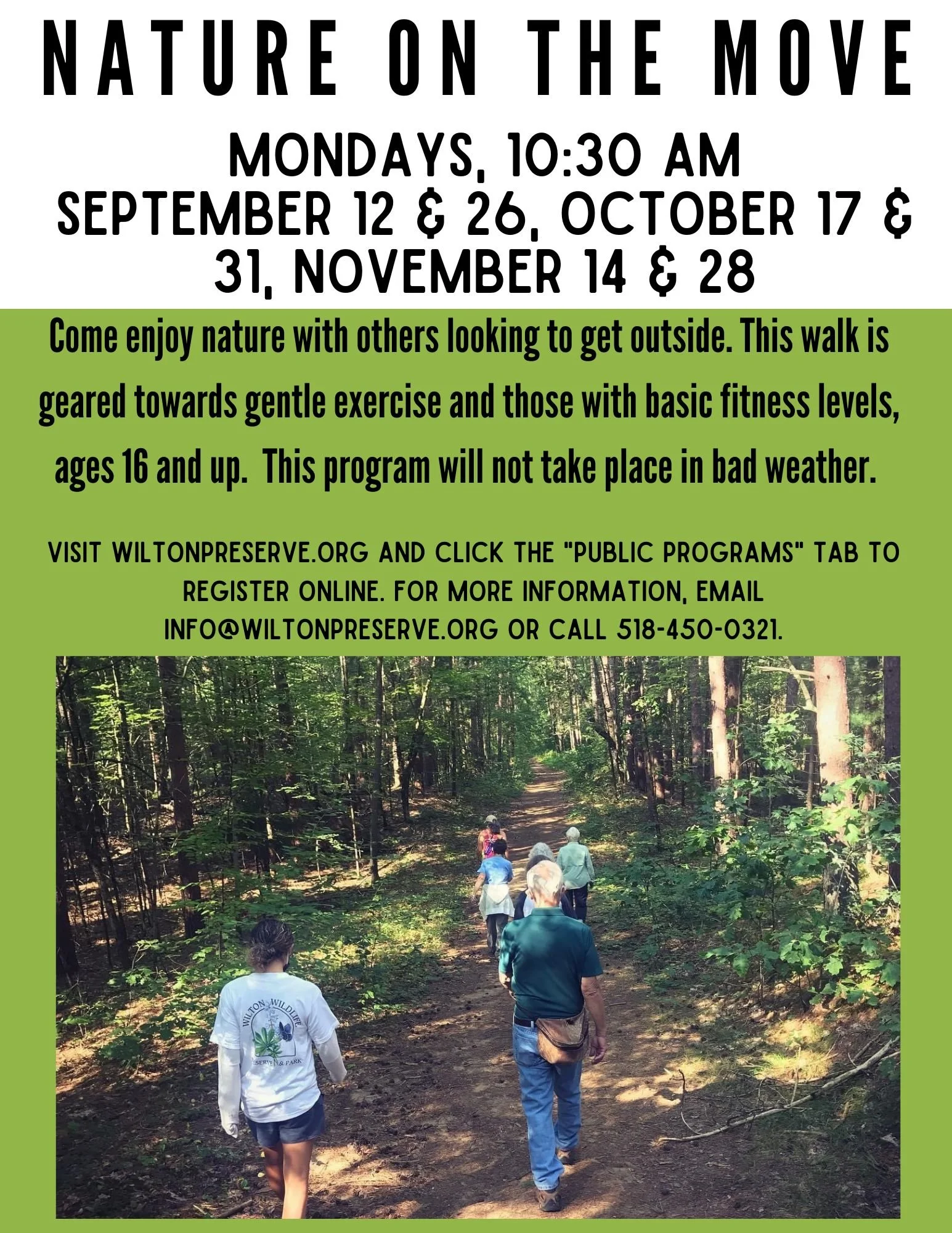 Nature on the Move — Wilton Wildlife Preserve & Park