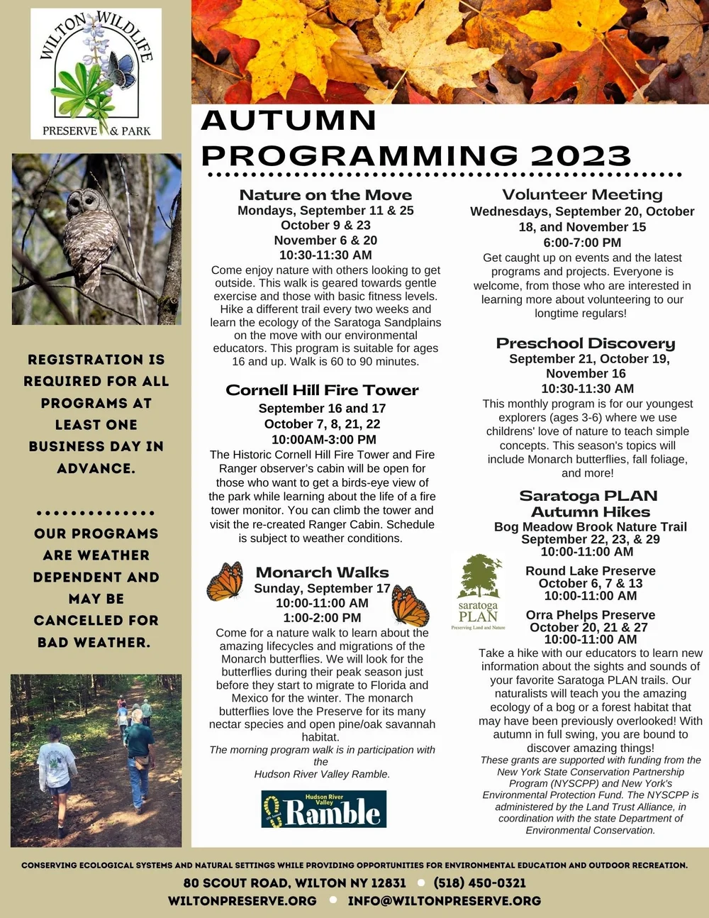 Calendar of Public Events