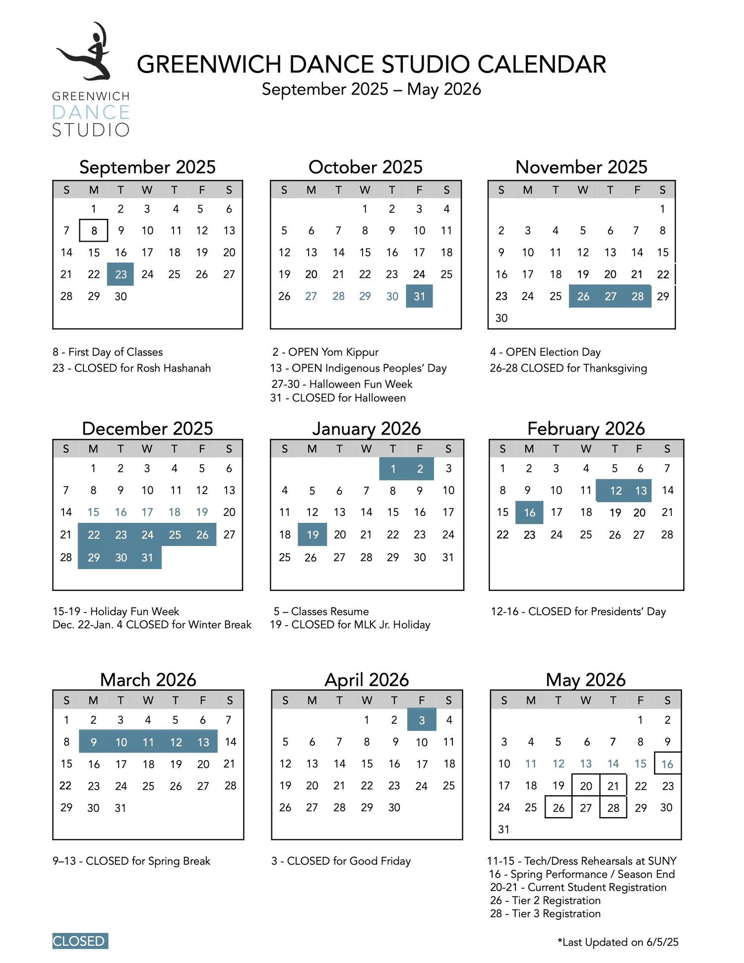 Fall Registration — Greenwich Dance Studio