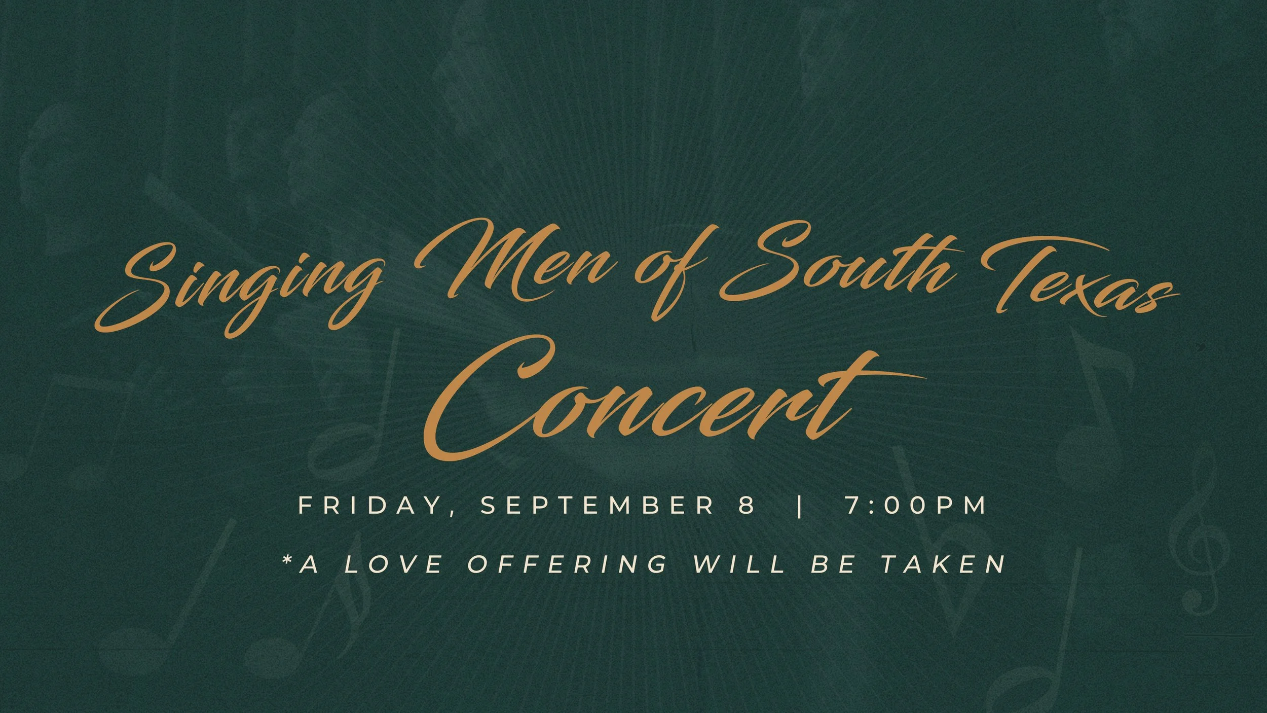 Singing Men of South Texas Concert — Woodlawn Baptist Church