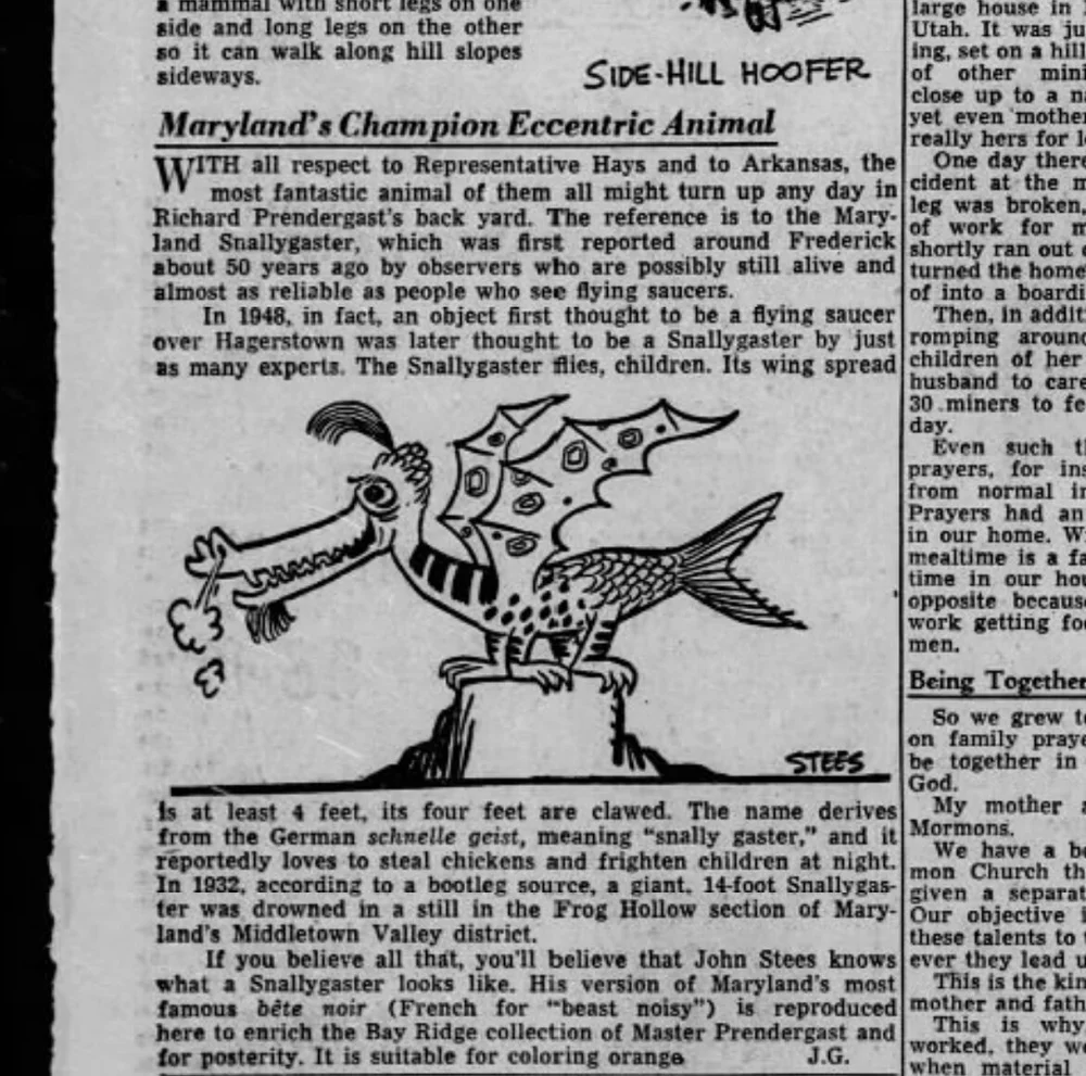 The Snallygaster in the News — The American Snallygaster Museum