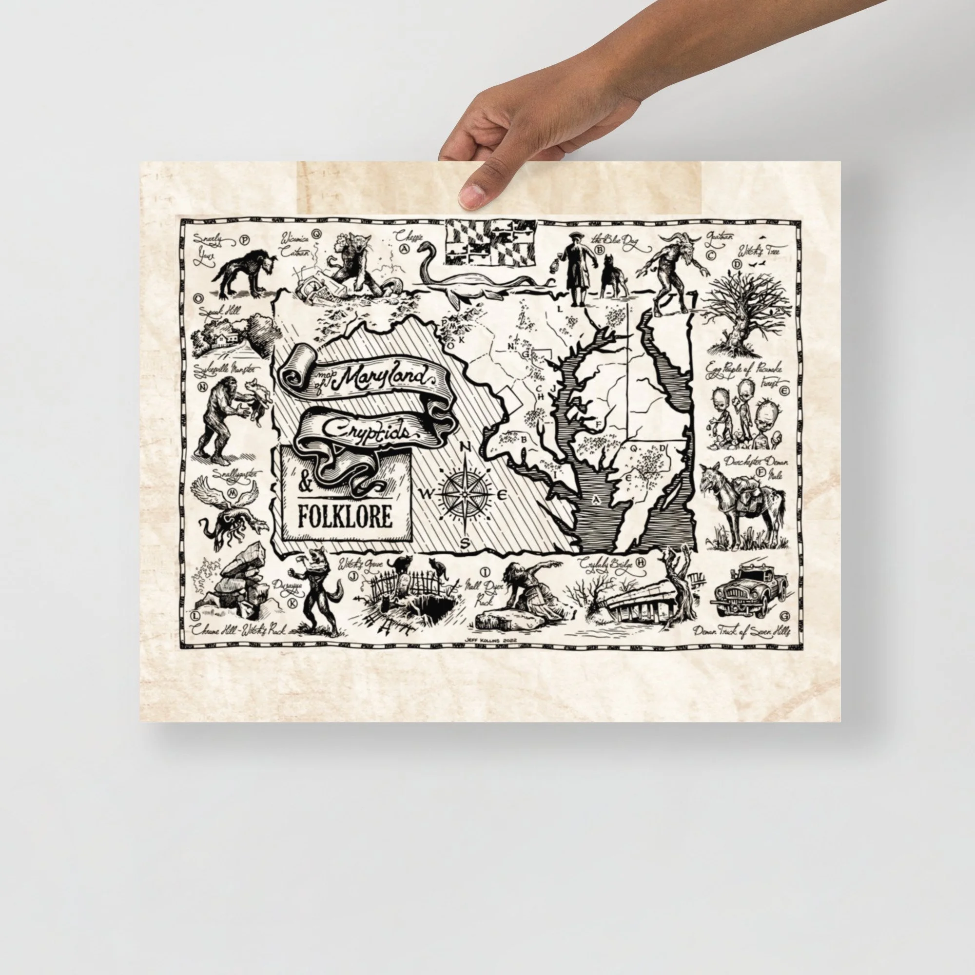 Maryland Cryptids & Folklore Map — The American Snallygaster Museum