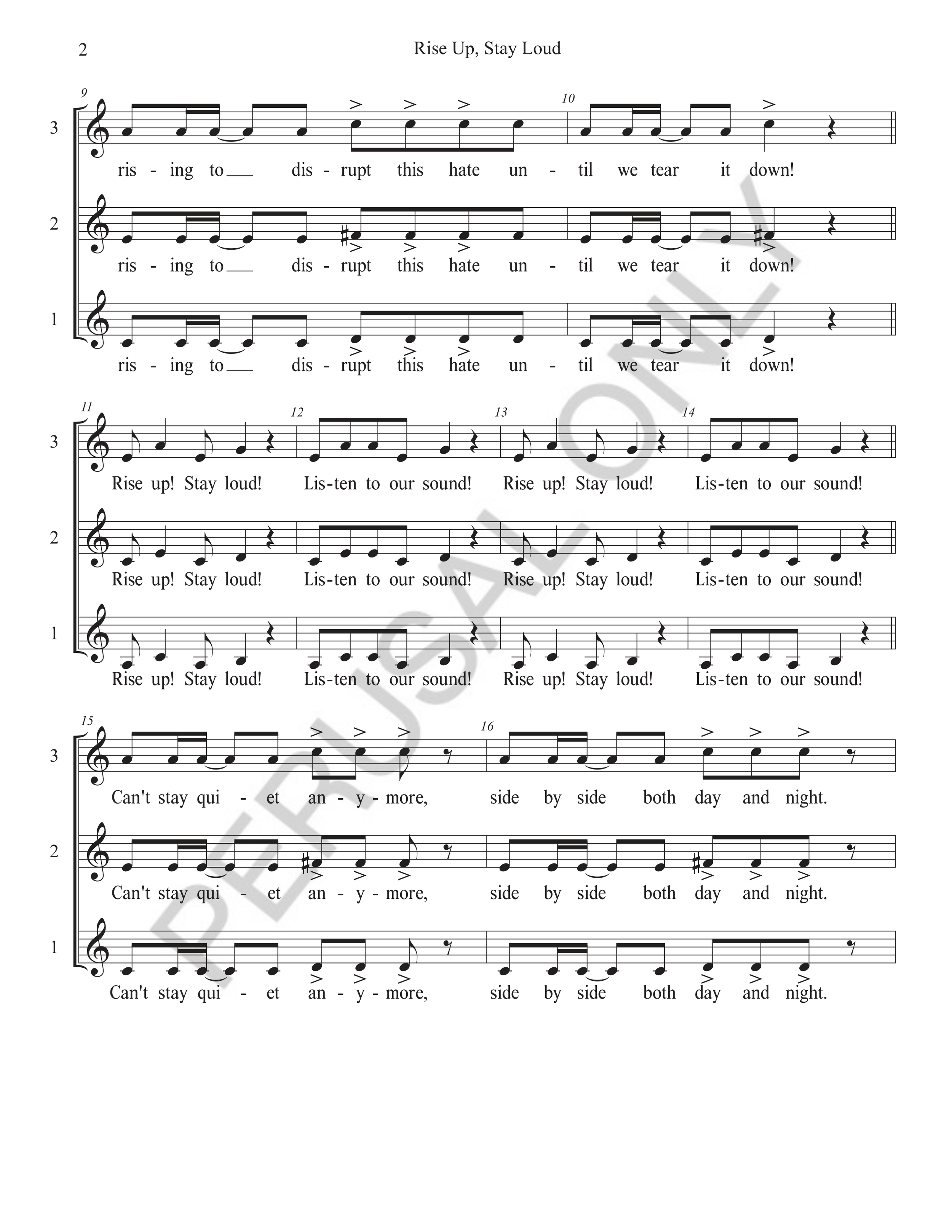 Rise Up, Stay Loud — Music by Ash